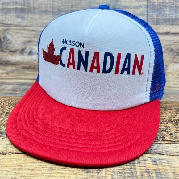 Unbranded | Accessories | Molson Canadian Mens Trucker Hat Red Snapback ...